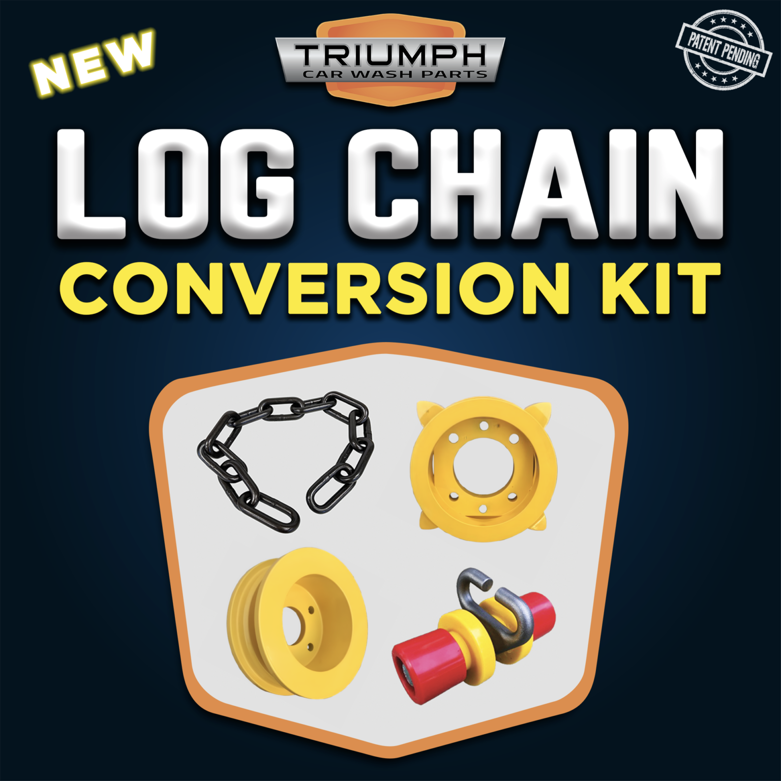 LOG CHAIN CONVERSION KIT | Triumph Car Wash Parts